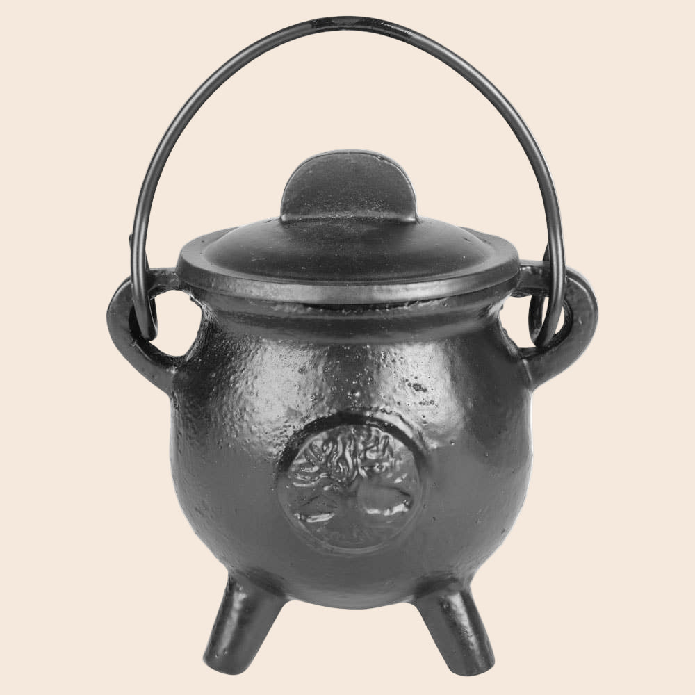 Cast Iron Cauldron Small Tree Of Life – Nyla Beans Gift Shop