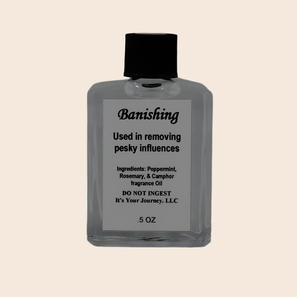 Banishing Spiritual Oil .5 oz – Nyla Beans Gift Shop